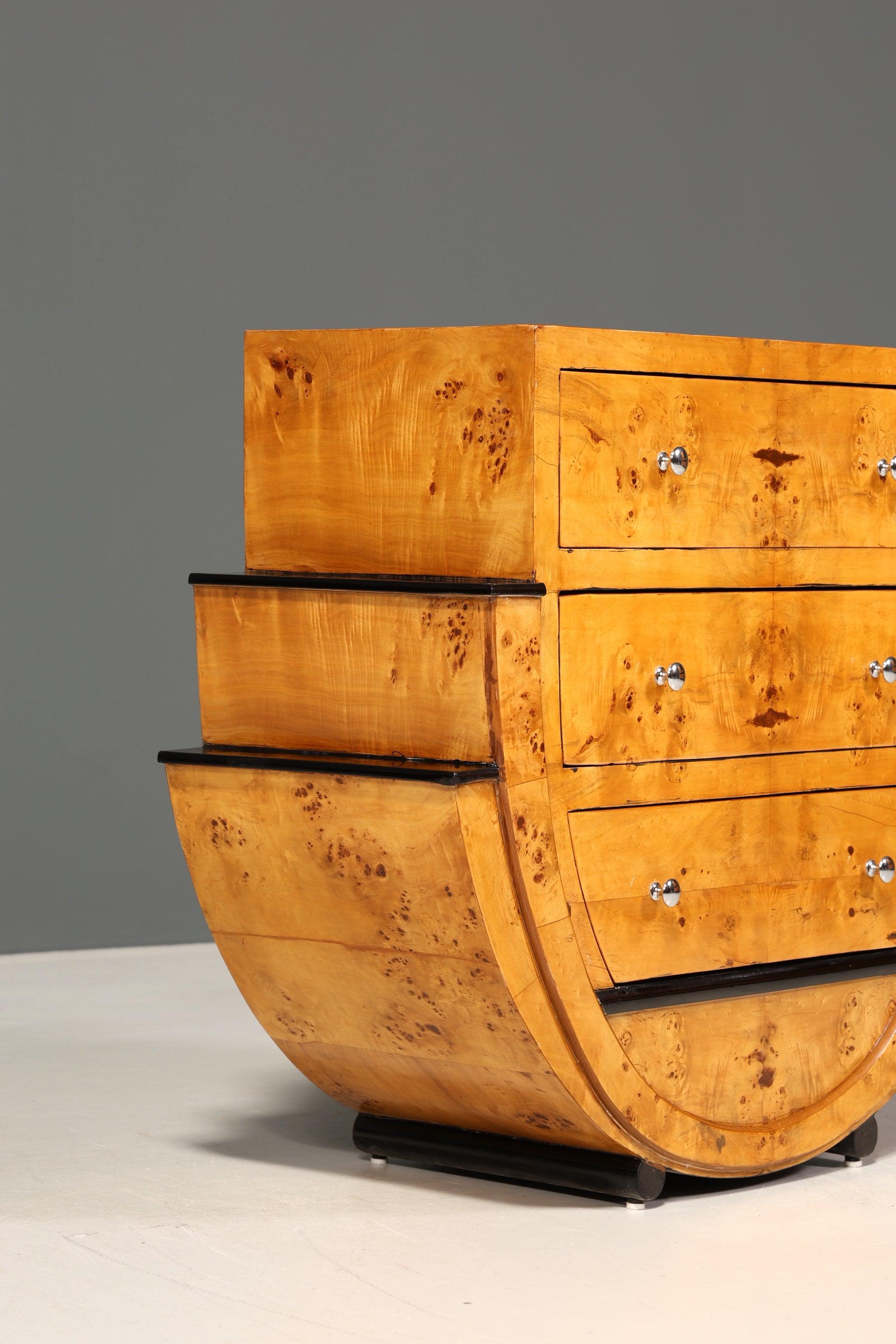 Edle Art Deco Stil Sideboard Wandkonsole Biedermeier Antik Stil Kommod ...